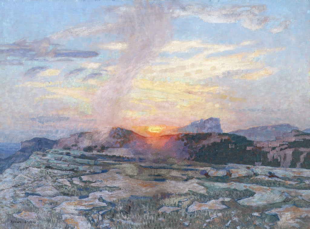 Sunset in Provence, c.1927 by Adrian Scott Stokes (#578356)