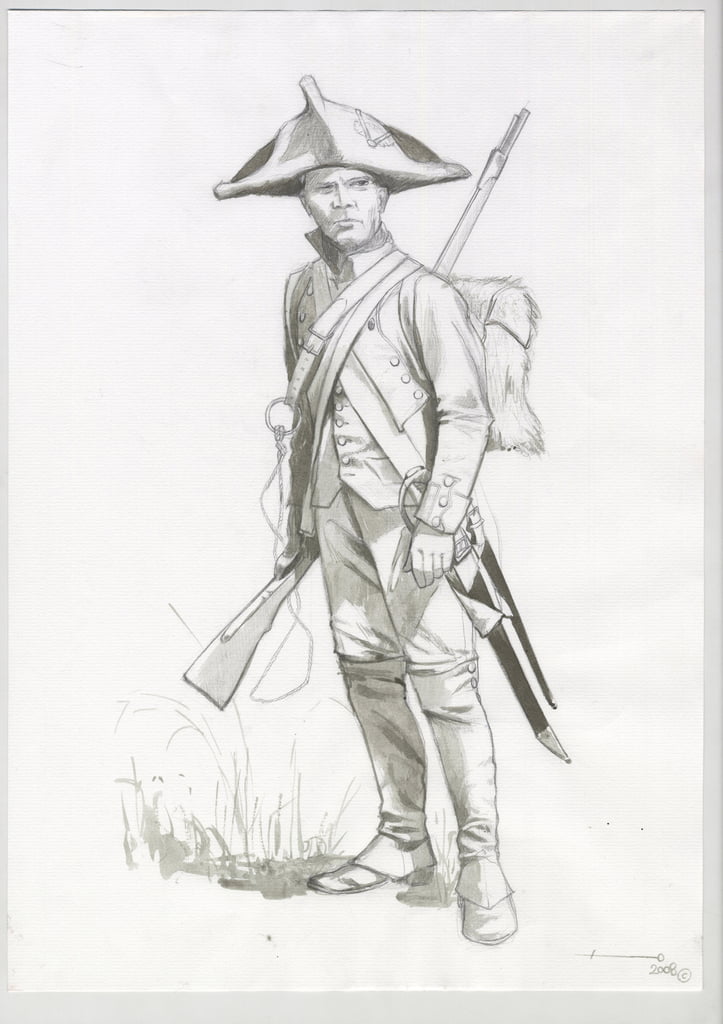 First Empire (1804-1814 and 1815): costume of a Napoleonic army soldier ...