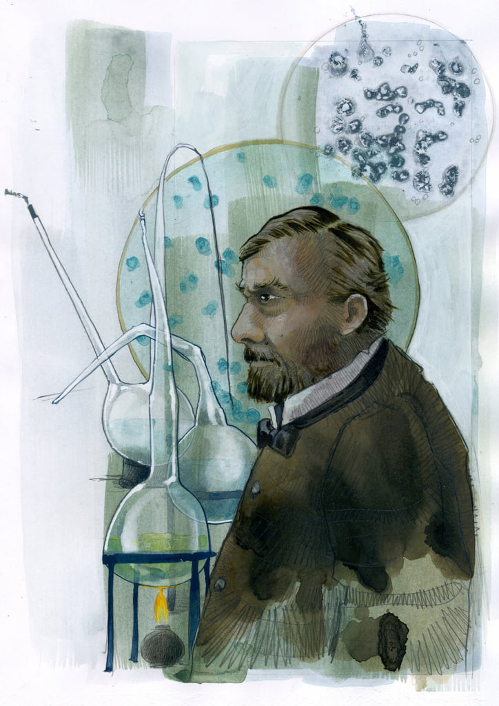 Portrait of Louis Pasteur (1822-1895) scientist francais (Portrait of Louis Pasteur french ...