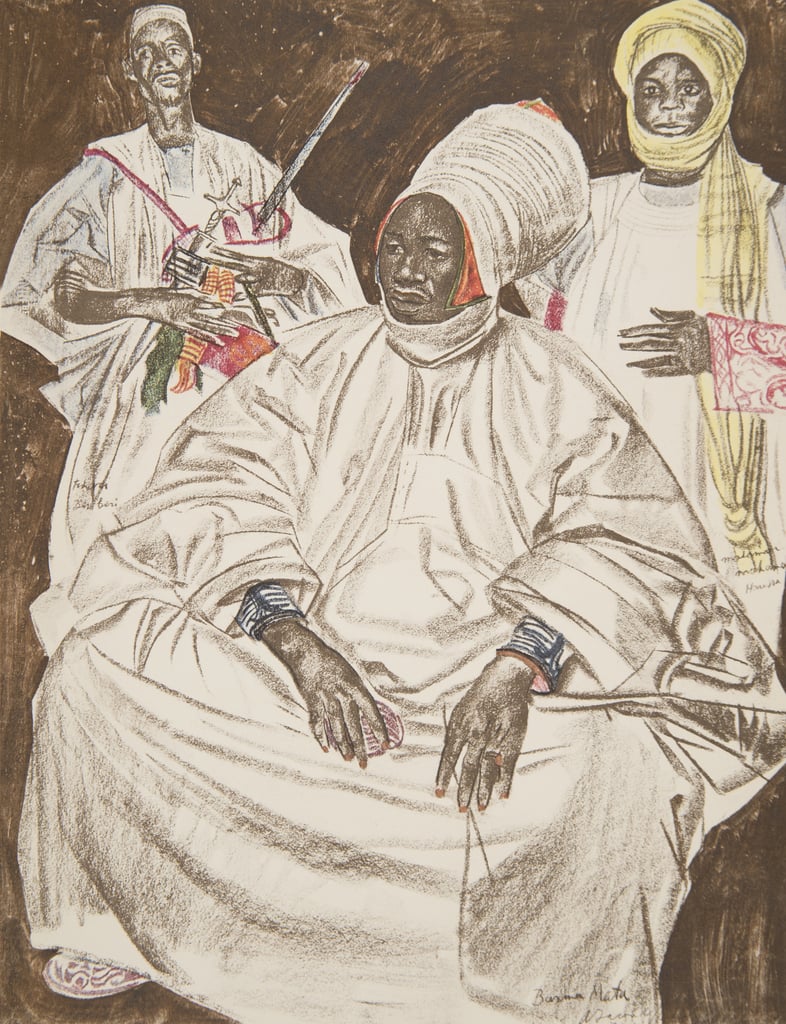 Barma Mata, Sultan of Zinder, from Drawings and Paintings of Africa ...