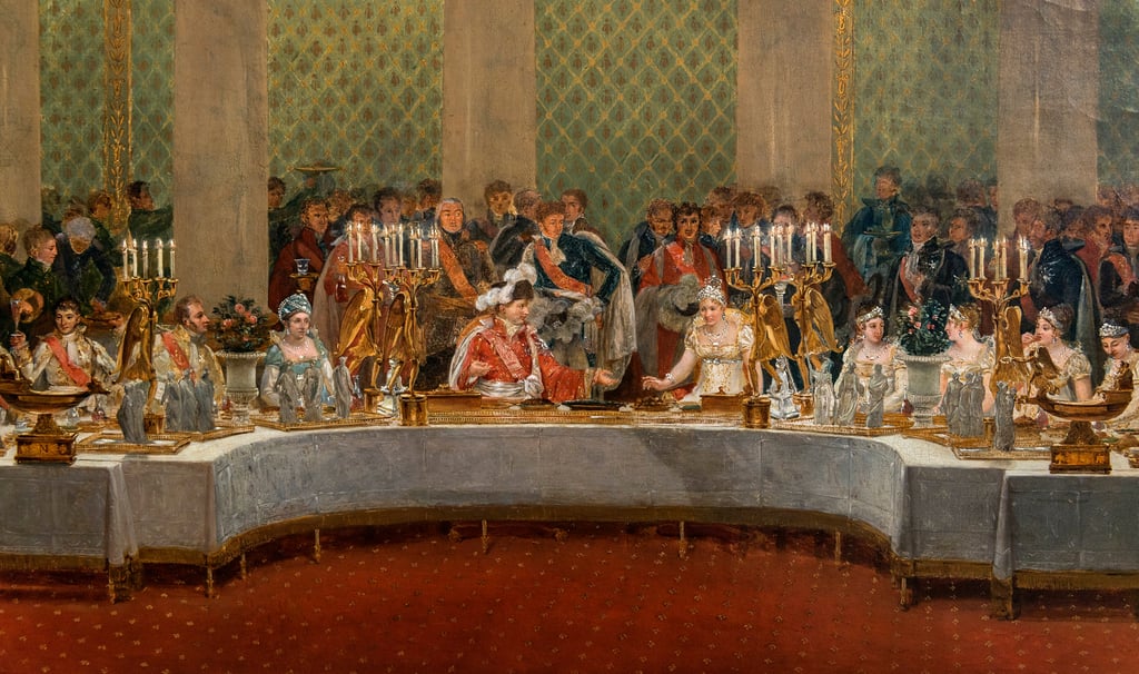 The Banquet for the Marriage of Napoleon Bonaparte (1769-1821) and ...