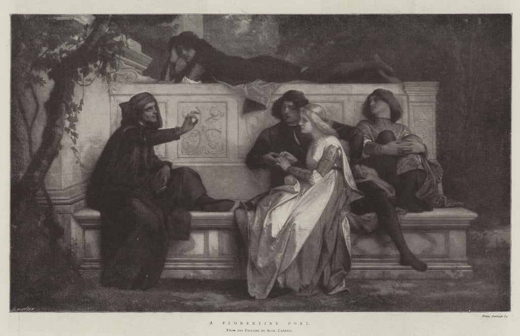 A Florentine Poet by Alexandre Cabanel: Fine art print