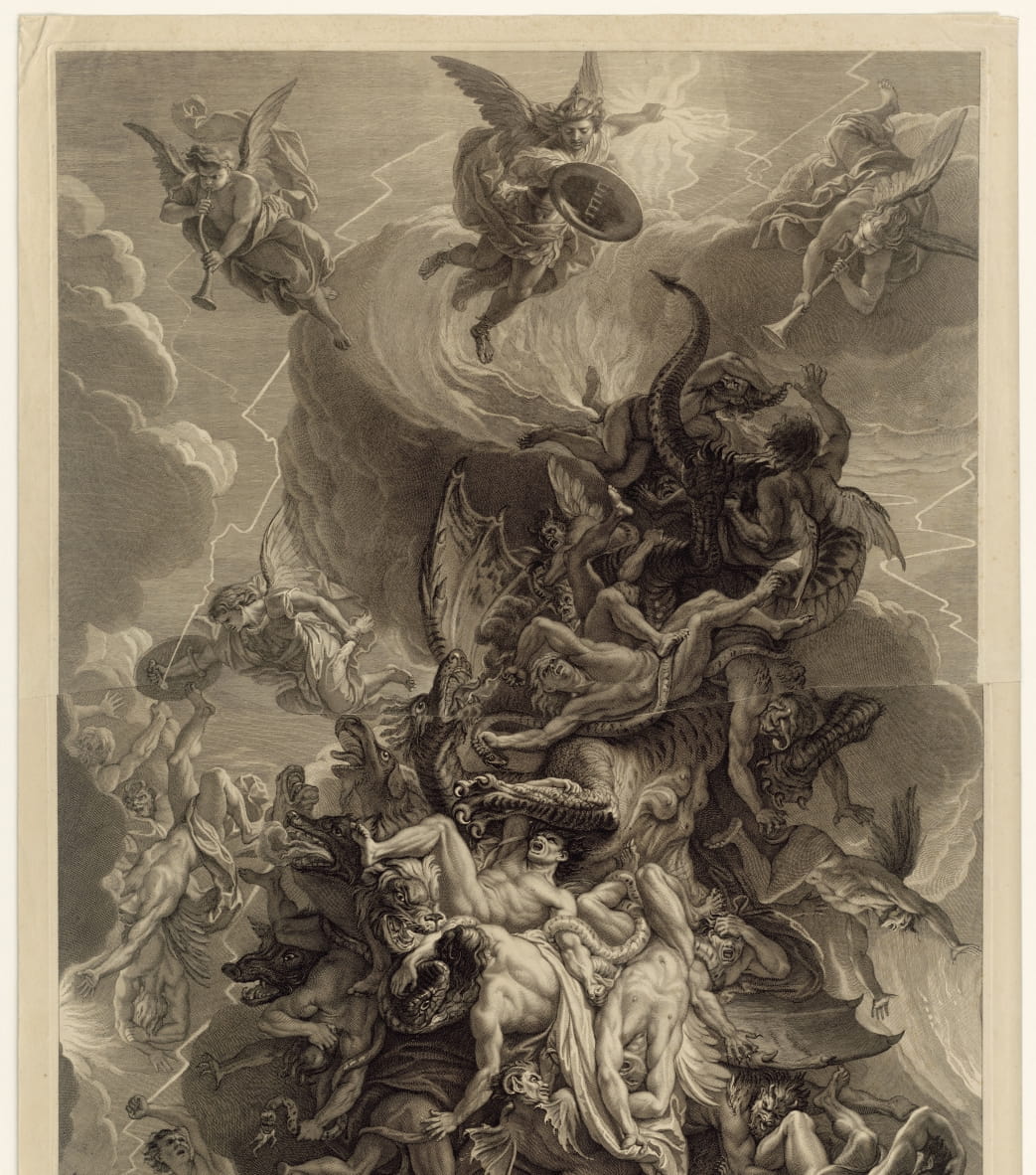 The fall of the rebellious angels by Alexis Loir (I)