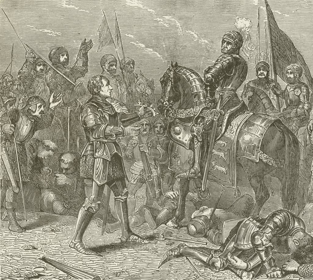 Lord Stanley bringing the Crown of Richard to Richmond, after the ...