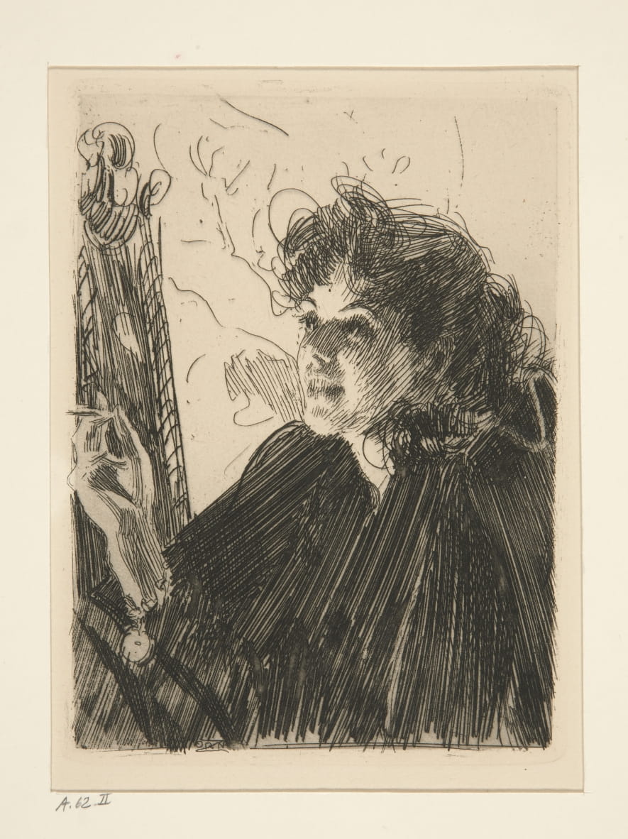 Girl with Cigarette II by Anders Leonard Zorn