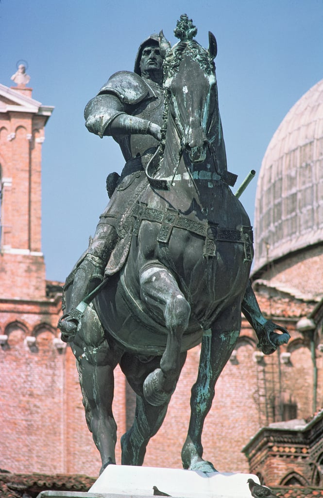 Equestrian statue of the condottiere Bartolomeo Colleoni, 1488 (bronze)