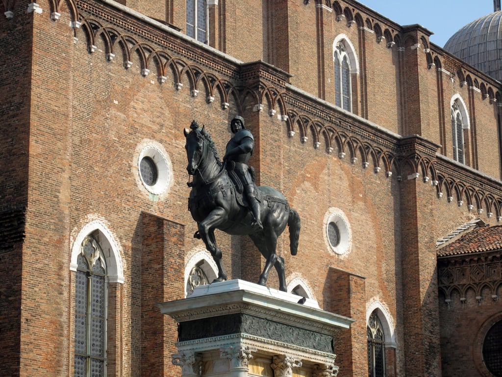Equestrian statue of the Condottiere Colleoni by Andrea del Verrocchio