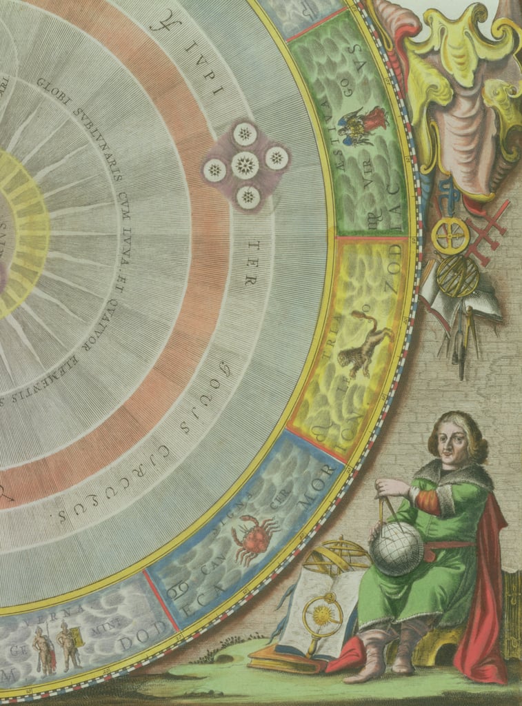 Nicolaus Copernicus (1473-1543), detail from a Map showing the ...