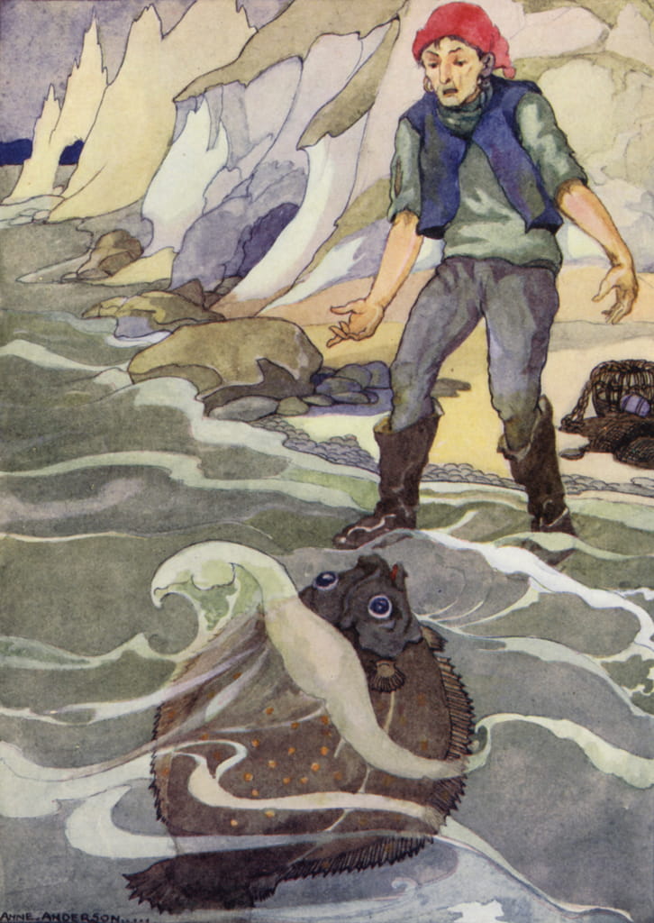 The Fisherman and His Wife, fairy tale by the Brothers ... (#1324596)