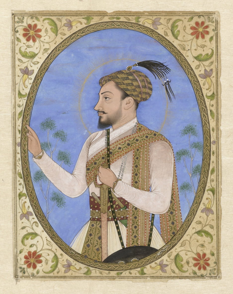 Sultan Mohammed Adil Shah Portretminiatuur van Sultan Mohammed Adil Shah van Bijapur