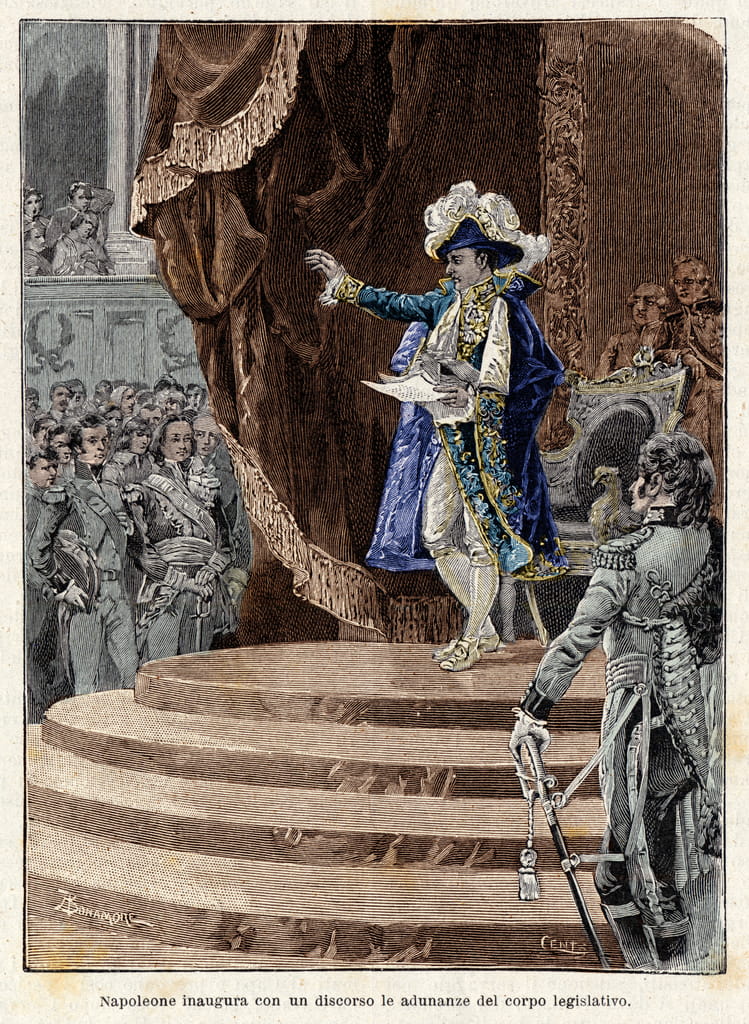 Napoleon Bonaparte opens with a speech the meetings of ... (#1407405)