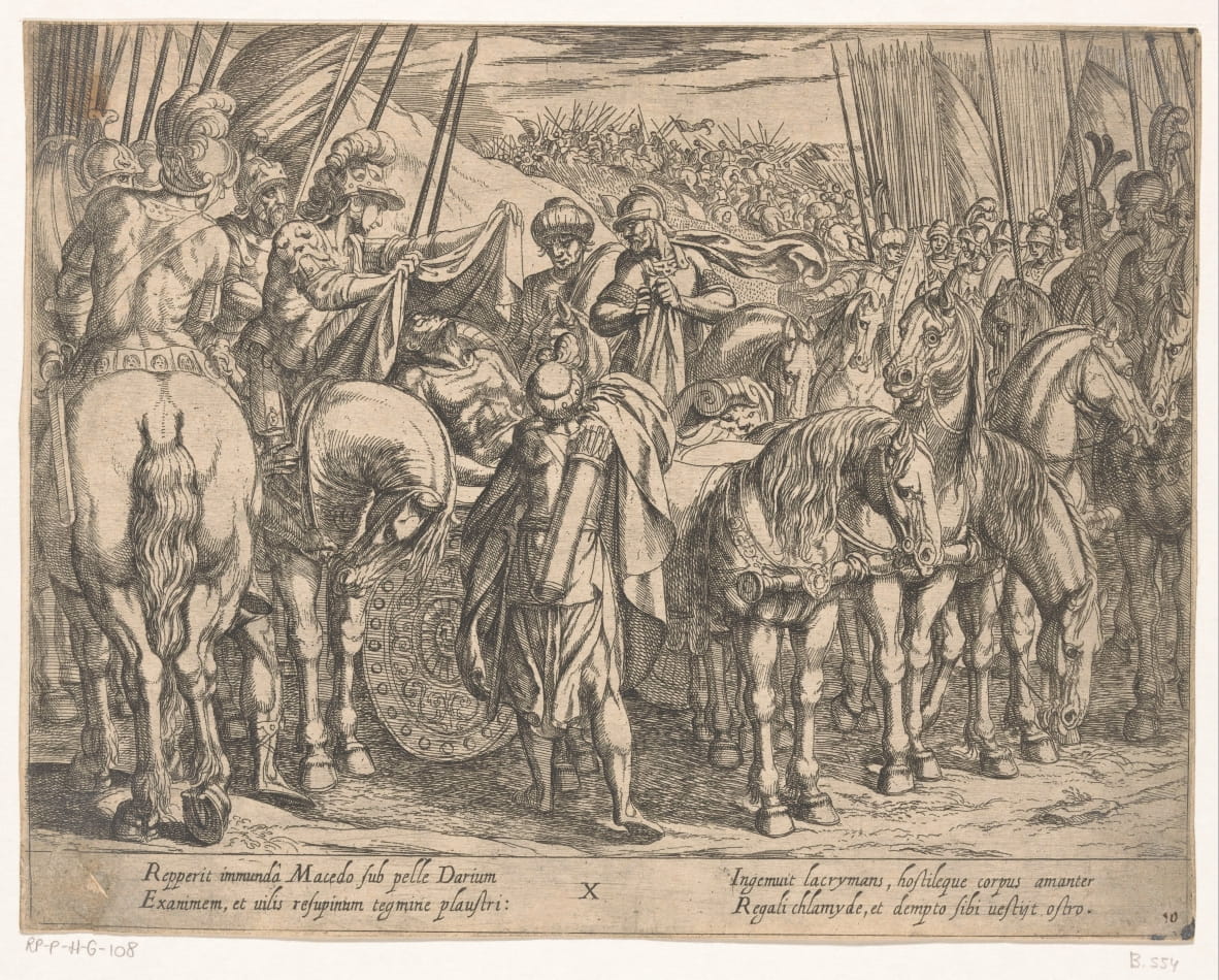 Alexander the Great finds the body of Darius The deeds of Alexander the ...