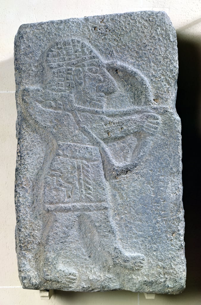 Orthostat depicting an archer from the Palace of Kapara, King of Guzama ...