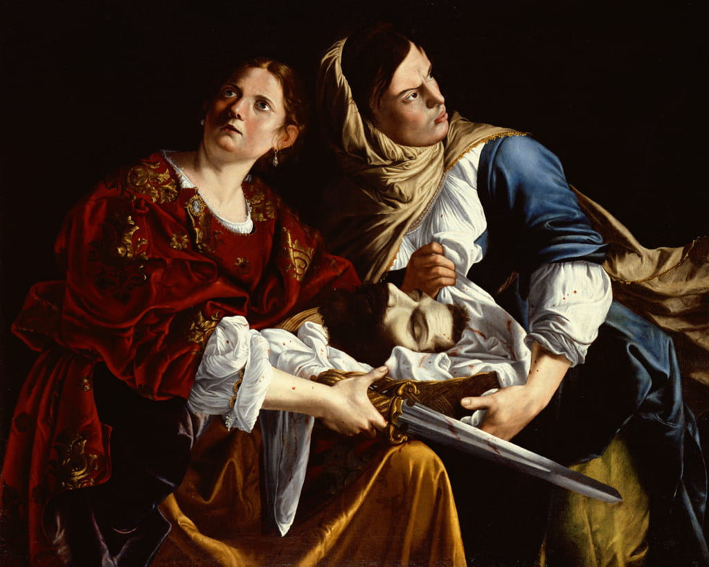 Judith and her Maidservant with the Head of Holofernes (oil on canvas)