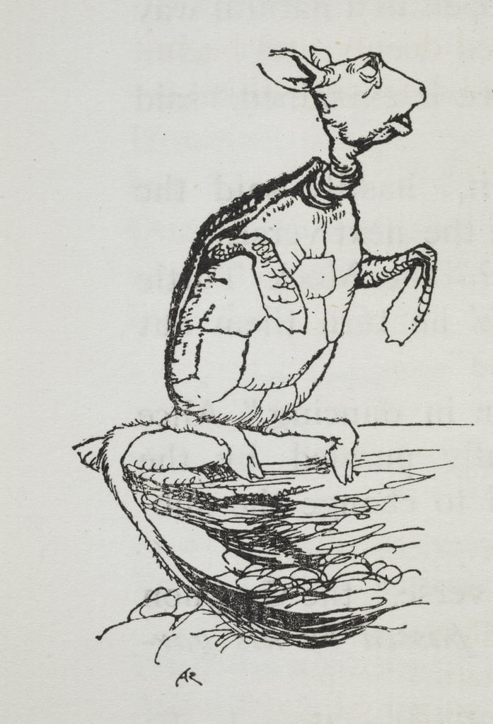 The Mock Turtle by Arthur Rackham: Buy fine art print