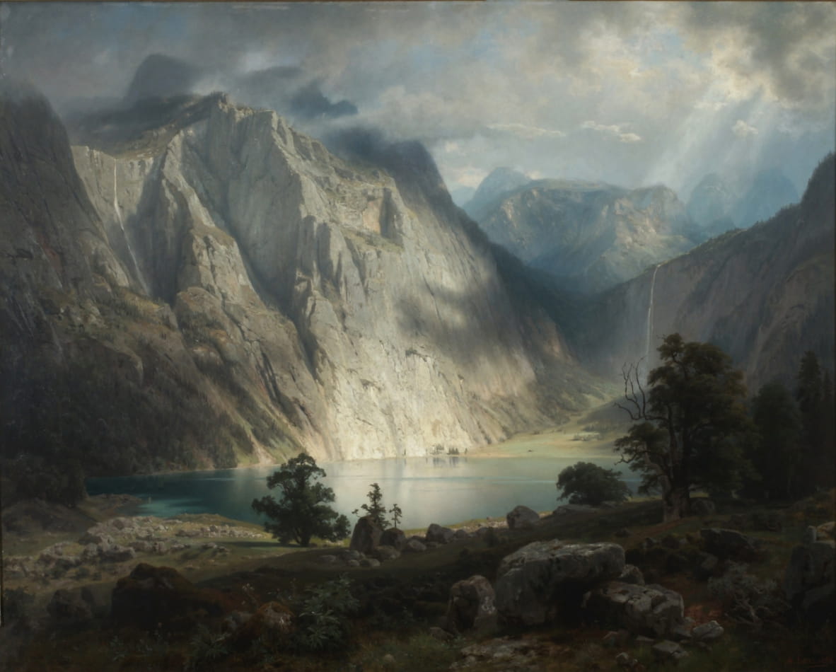 Upper lake near Berchtesgaden by August Wilhelm Leu