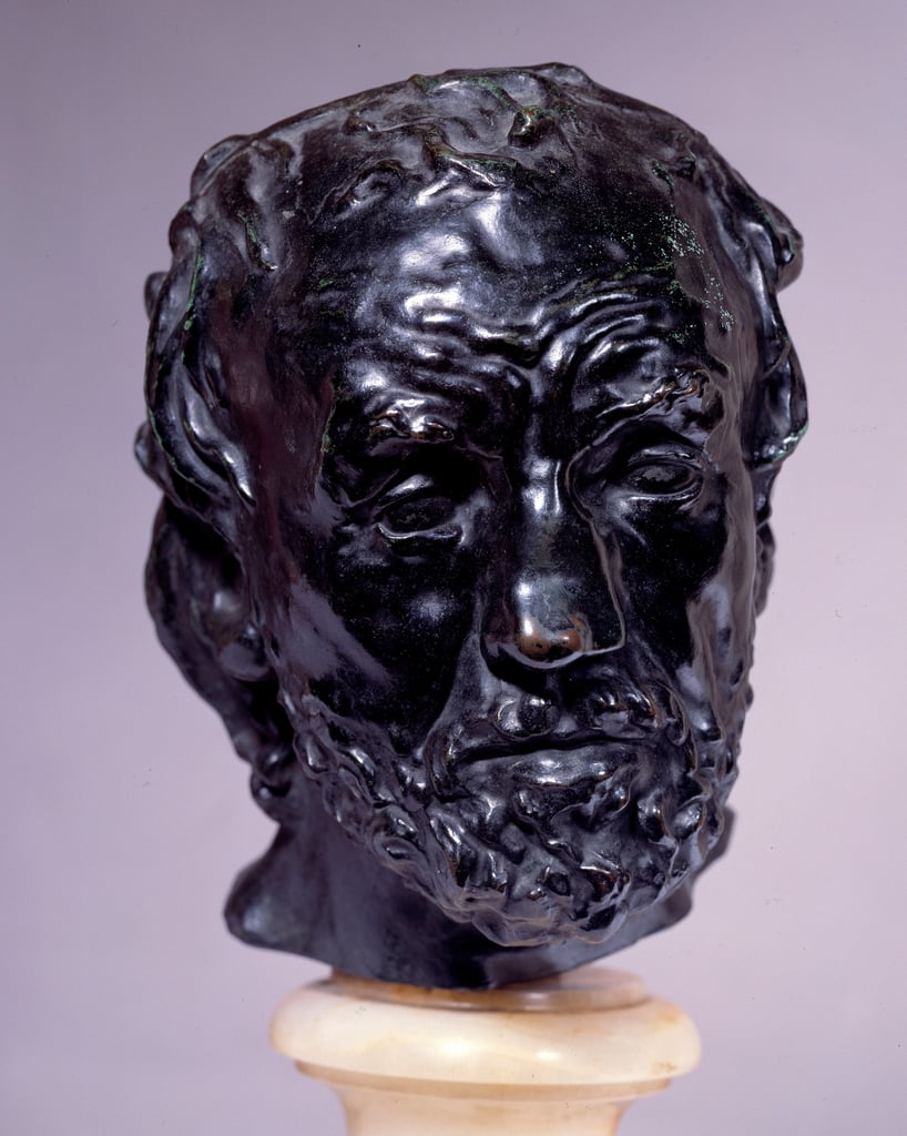 head of man with nose broken Sculpture by Auguste Rodin (1840-1917 ...