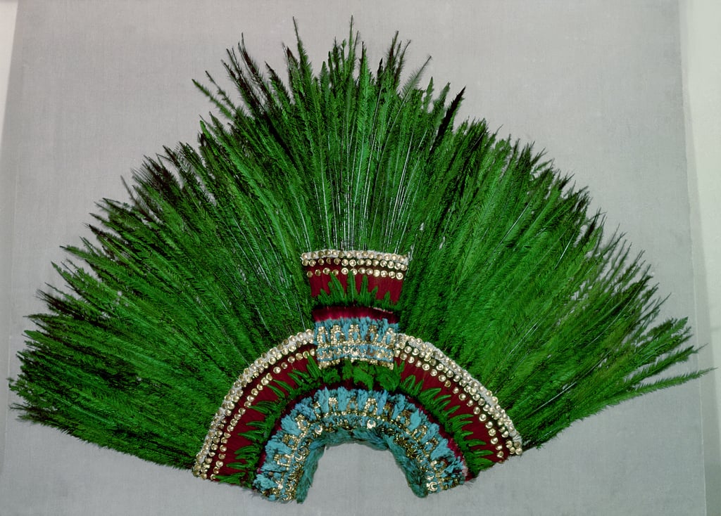 Feather headdress worn by Aztec priests representing de... (#244970)