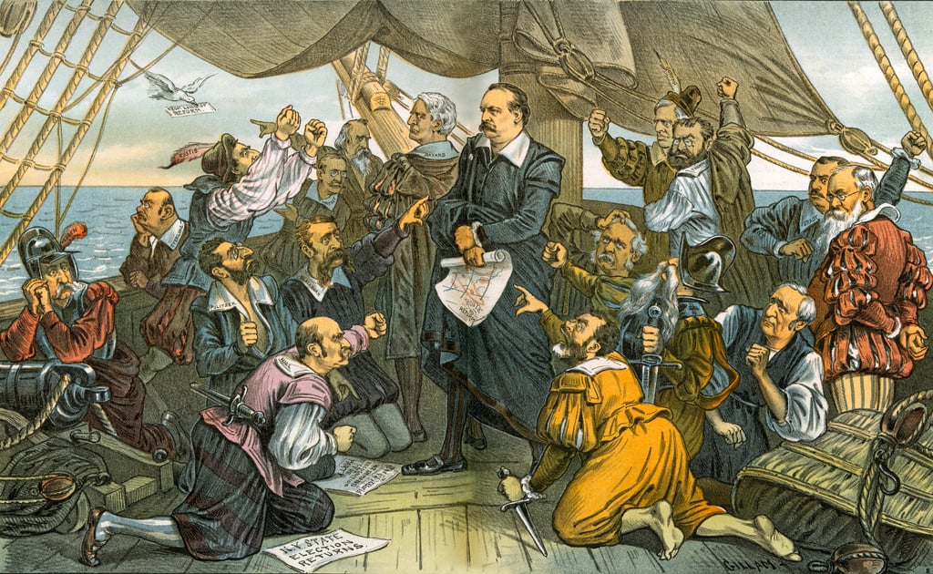 Columbus Cleveland and his mutinous crew - This ship shall not turn ...