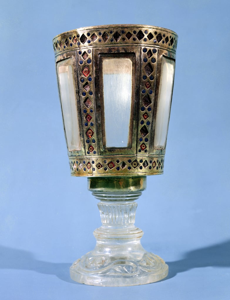 Hexagonal cup, treasure from the Basilica di San Marco (silver and rock ...