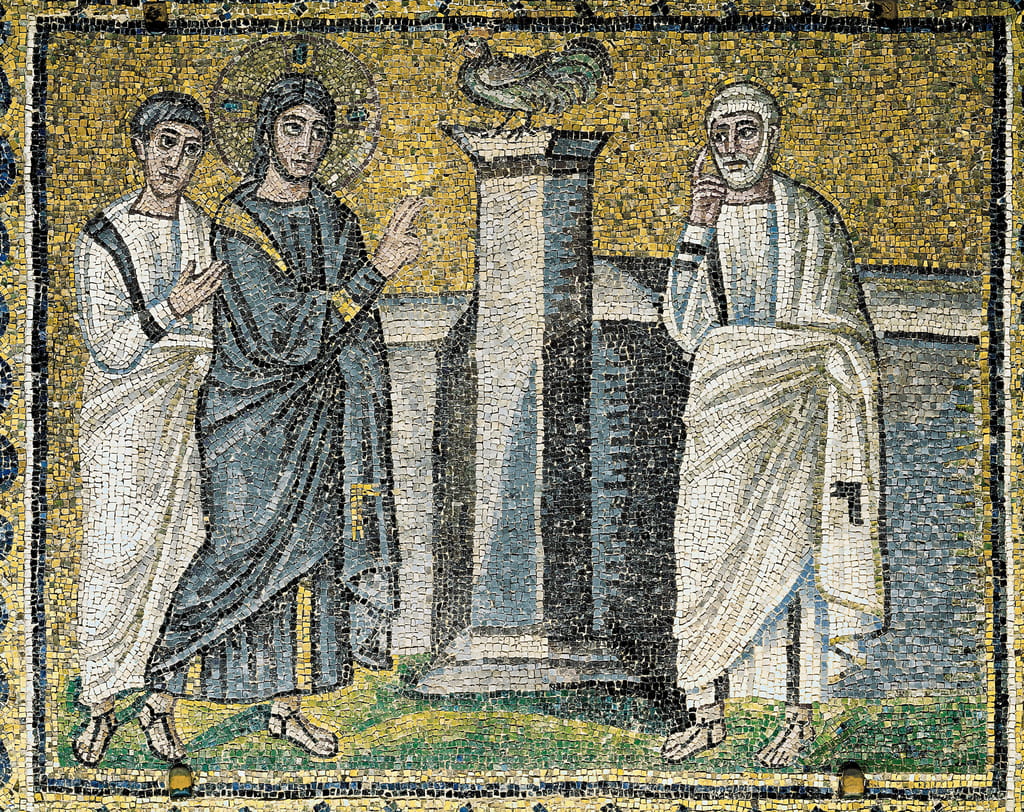 Jesus Predicts Peter's Denial, Scenes from the Life of Christ (mosaic)
