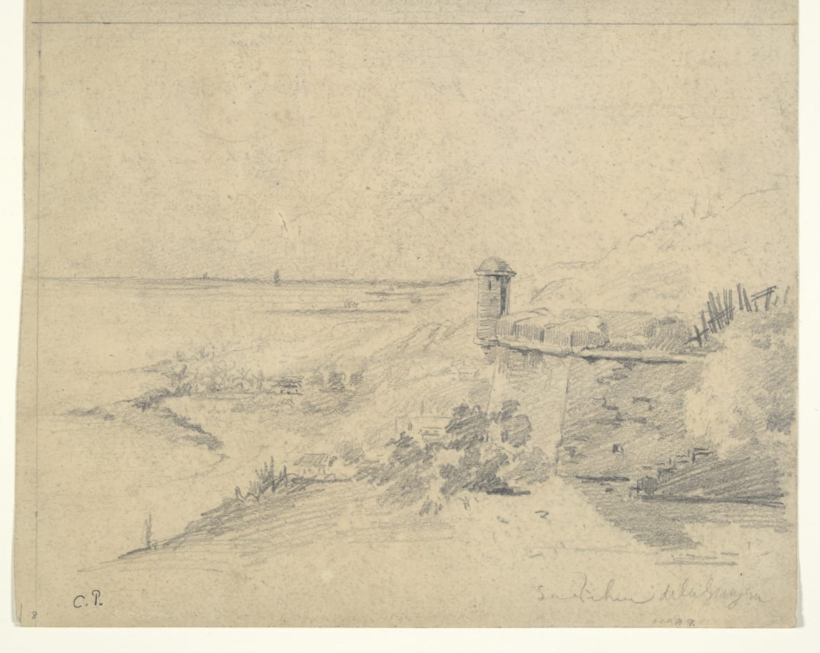 La Tehin de la Guayra by Camille Pissarro: Fine art print