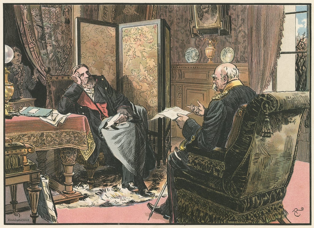 Life of Otto von Bismarck by Carl Rohling: Fine art print