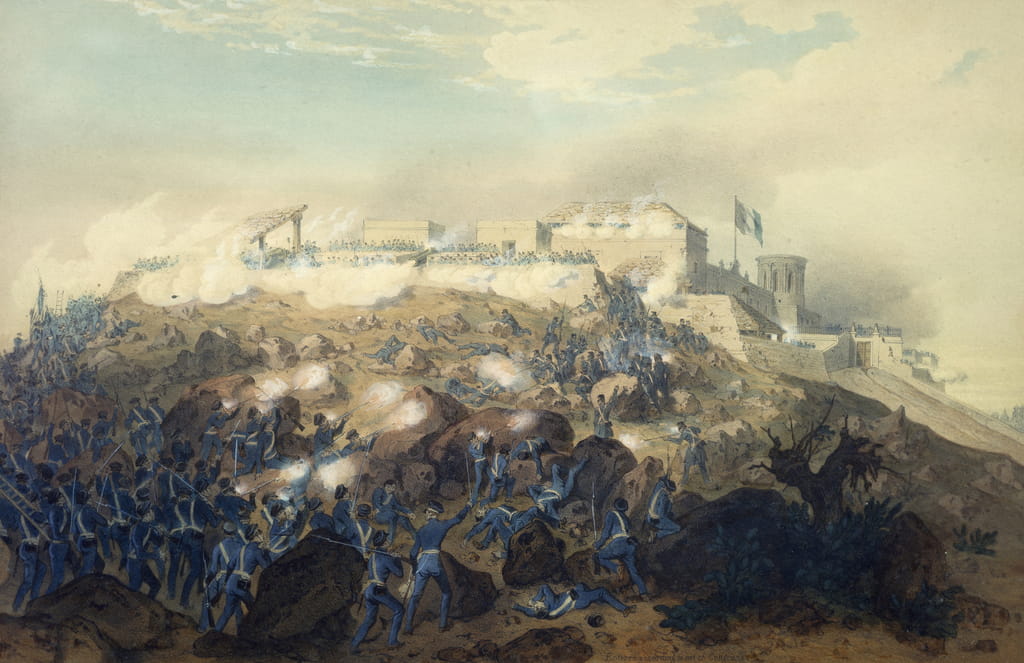 The storming of Chapultepec Castle by American troops, September 14