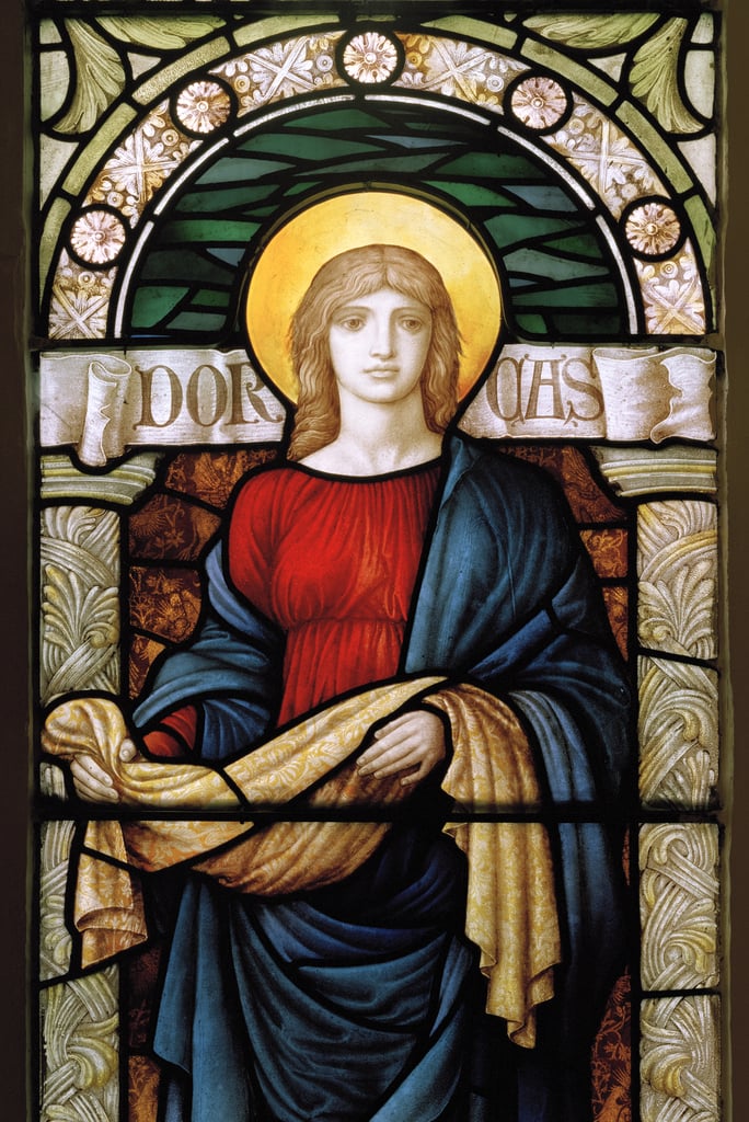Dorcas, 1887 (stained glass) by Carl Almquist