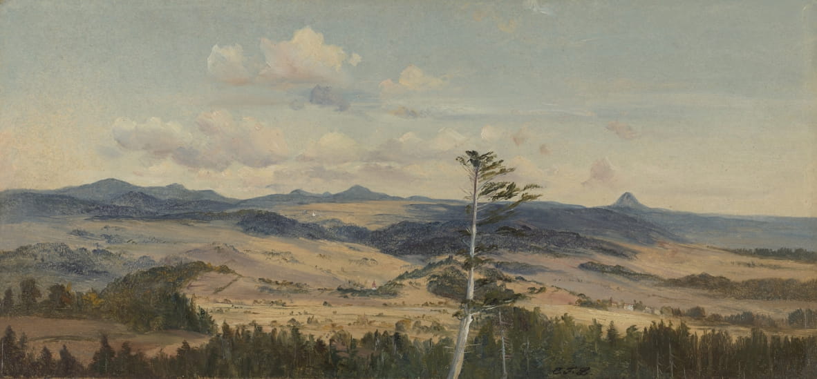 Eifel landscape by Carl Friedrich Lessing: Fine art print