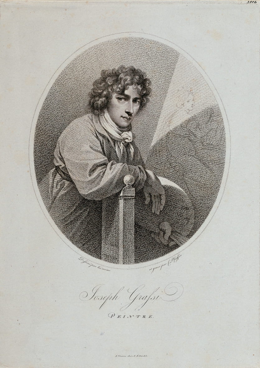 Hip portrait Josef Maria Grassi after a self-portrait... (#1345205)