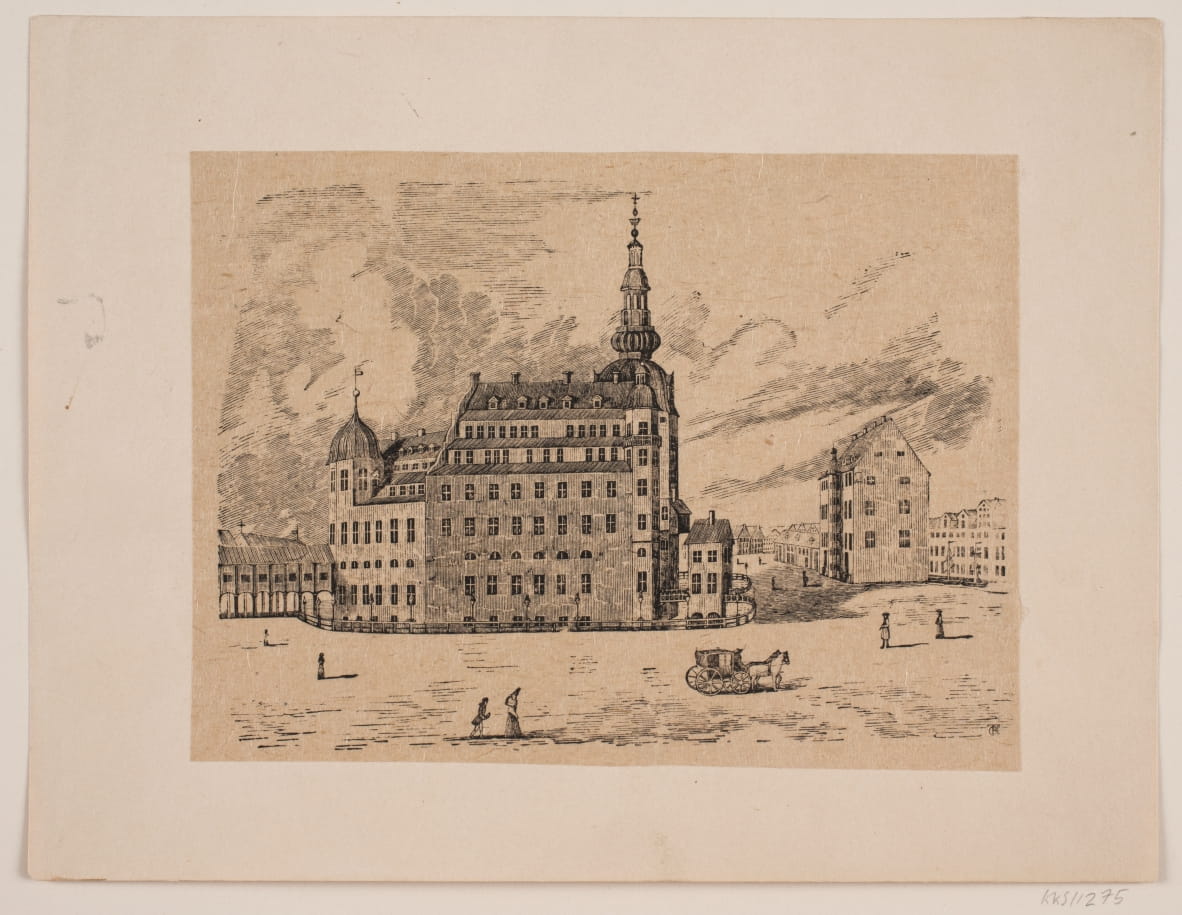 Copenhagen Castle by Carl Peter Theodor Rothweiler