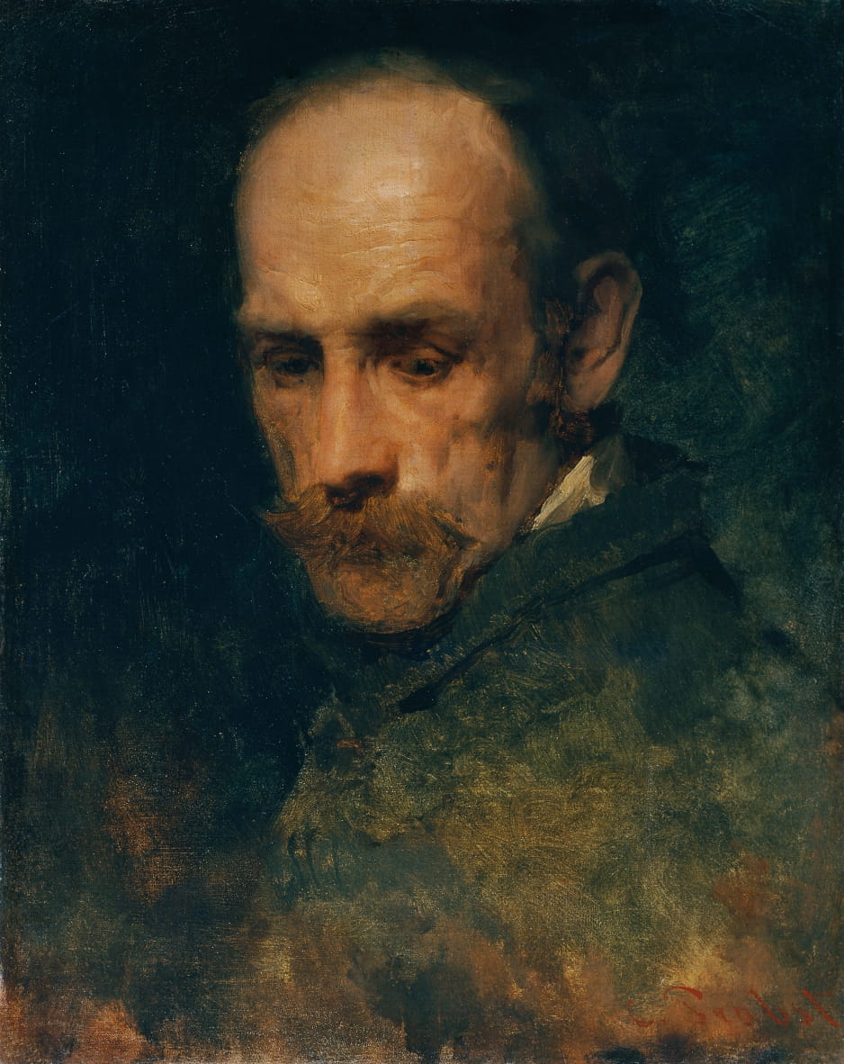 Head study by Carl Probst: Highest-quality art reproduction