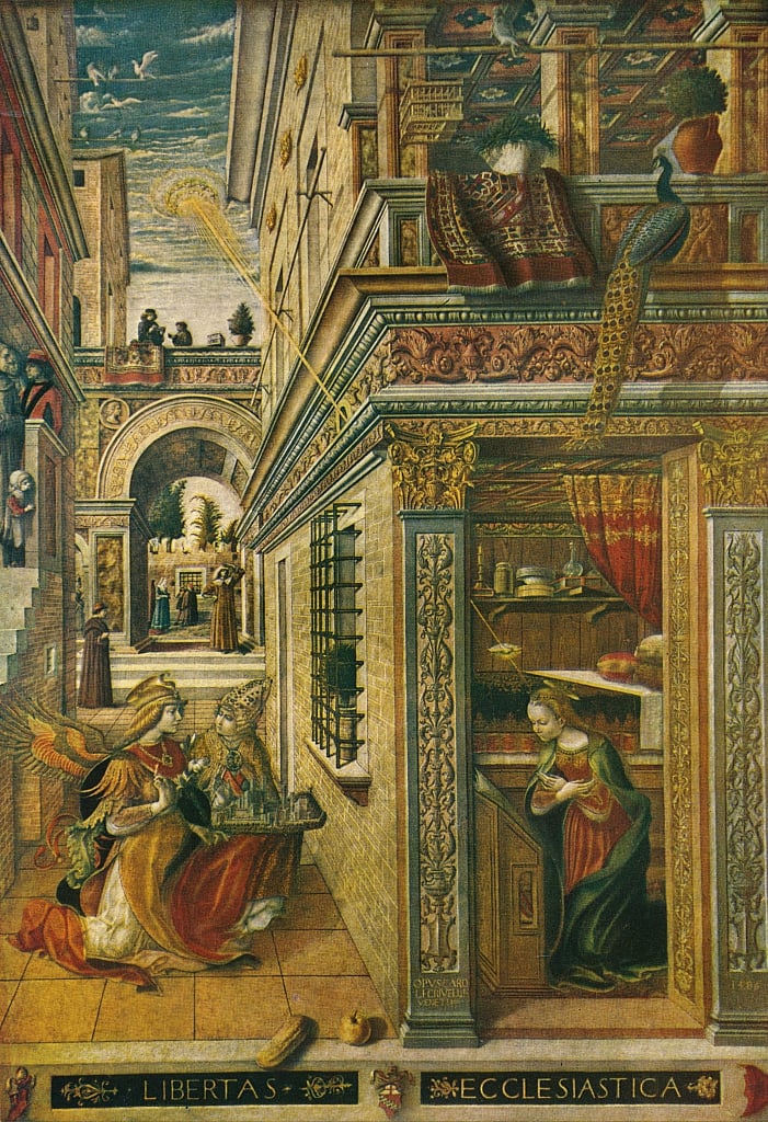 The Annunciation, with Saint Emidius, 1486, 1911