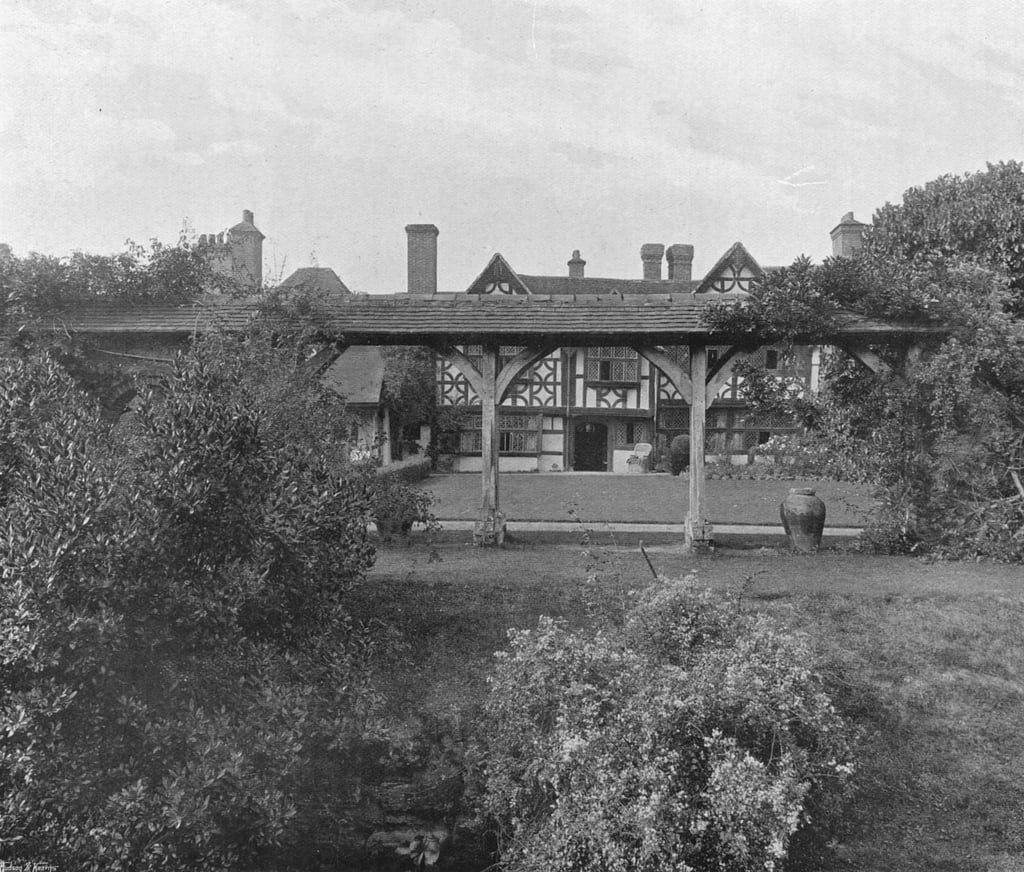 The Site of the Ancient Drawbridge (b/w photo)