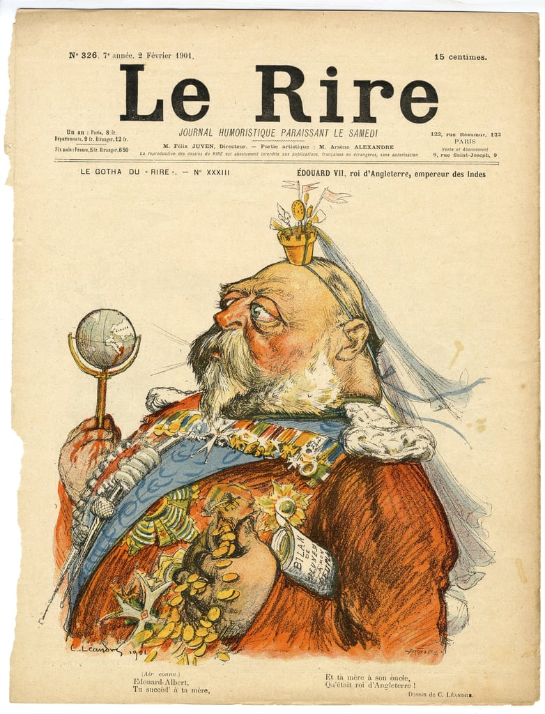 Illustration of Charles Leandre (1862-1934) for the Cover of Le Rire