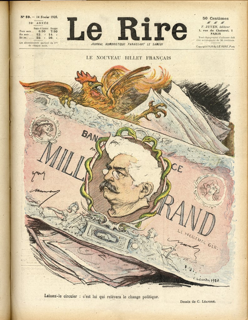 Illustration of Charles Leandre (1862-1934) for the Cover of Le Rire