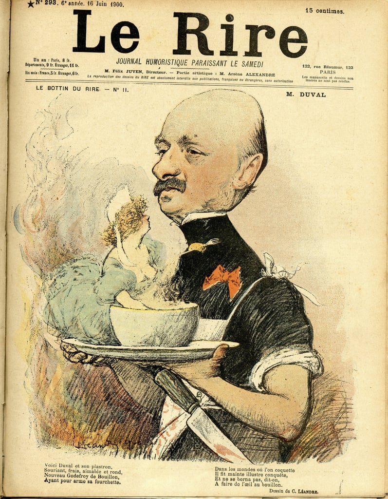 Illustration of Charles Leandre (1862-1934) for the Cover of Le Rire
