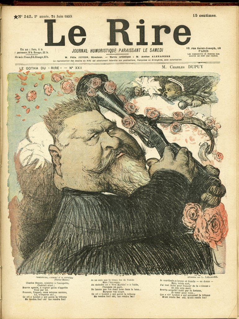 Illustration of Charles Leandre (1862-1934) for the Cover of Le Rire