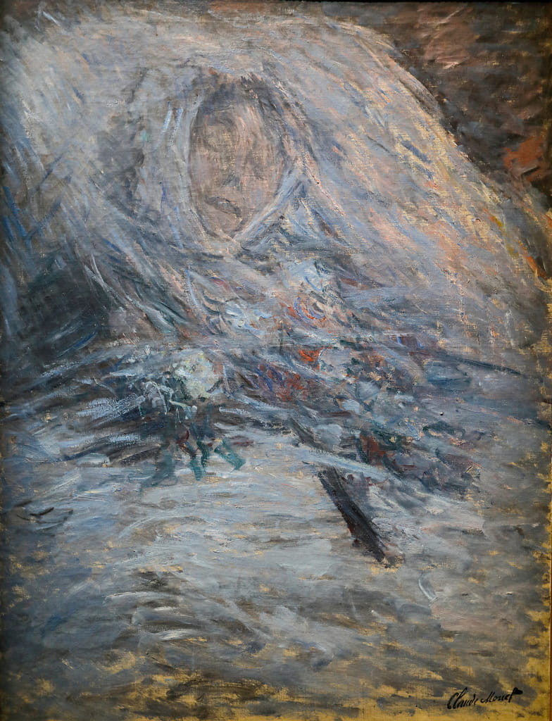 Camille on her deathbed by Claude Monet: Fine art print