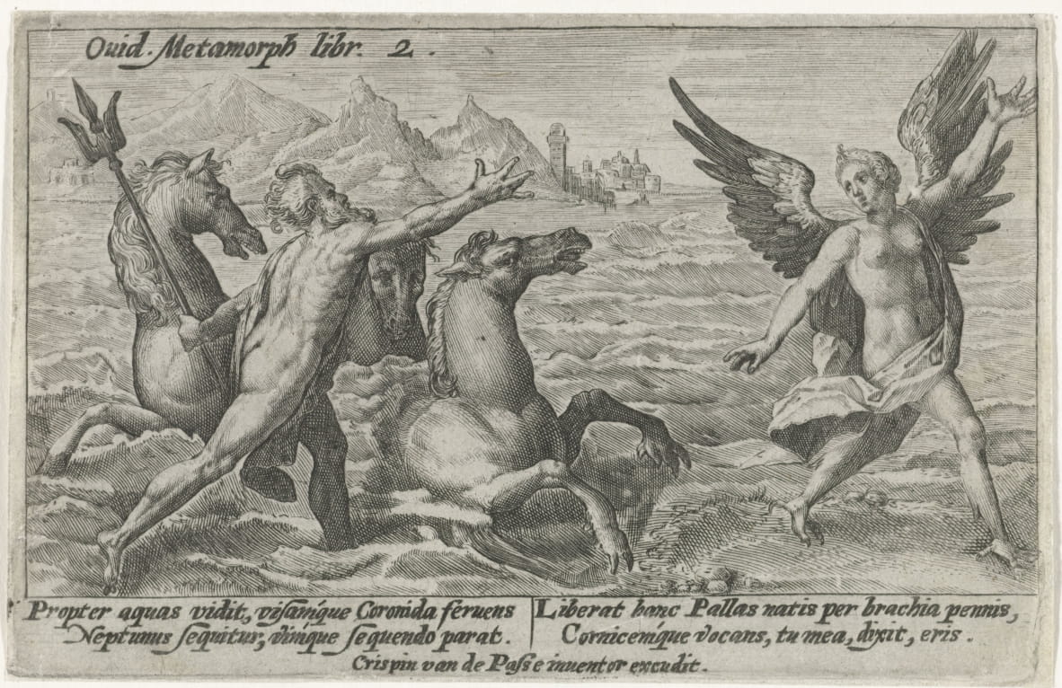 Neptune Reaches for Coronis Metamorphoses of Ovid (series title)