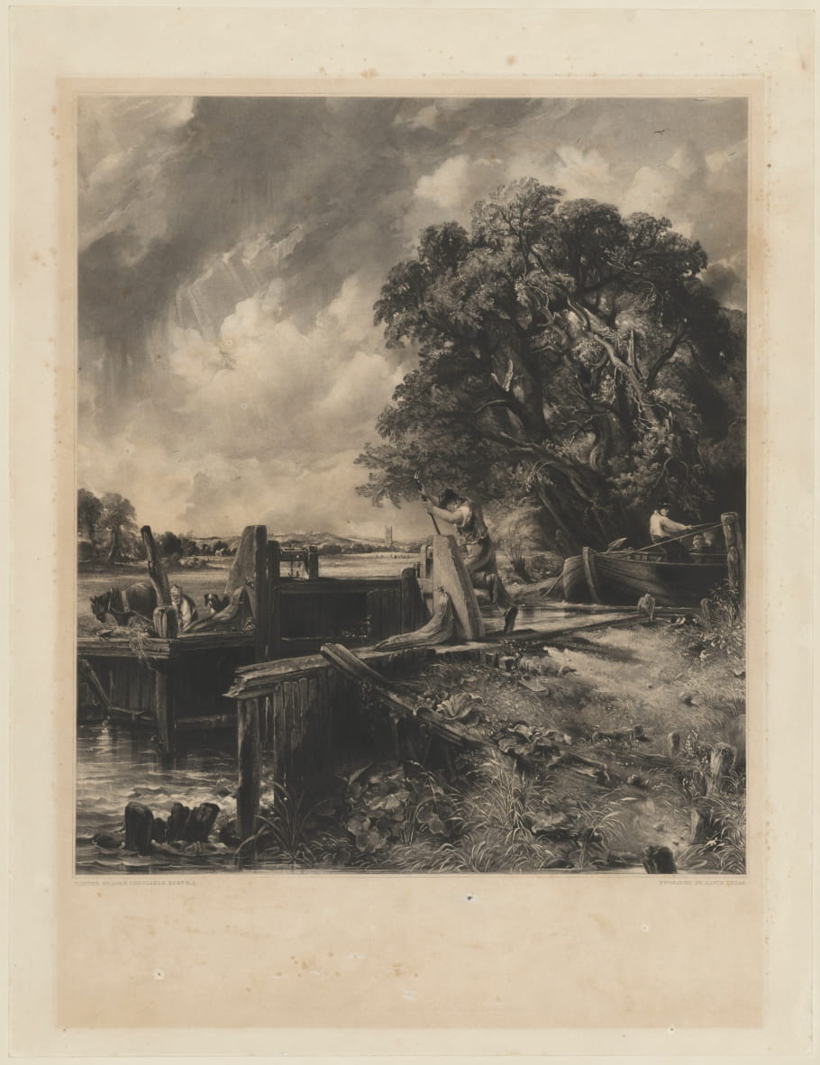 The Lock by David Lucas after John Constable