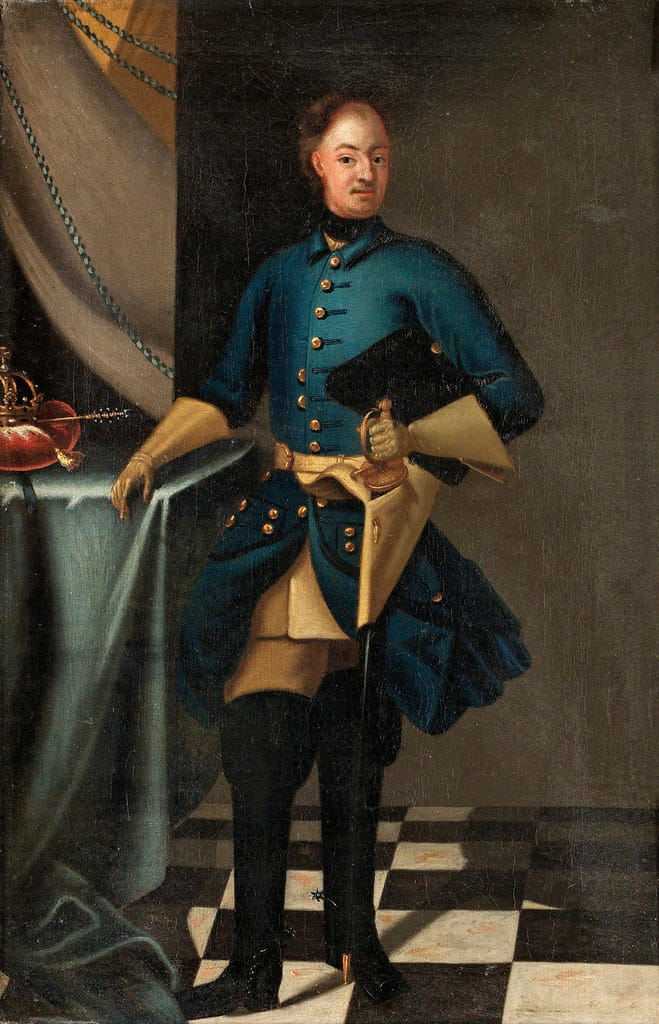 Portrait du roi Charles XII de Suede (1682-1718) - Peinture de David ...