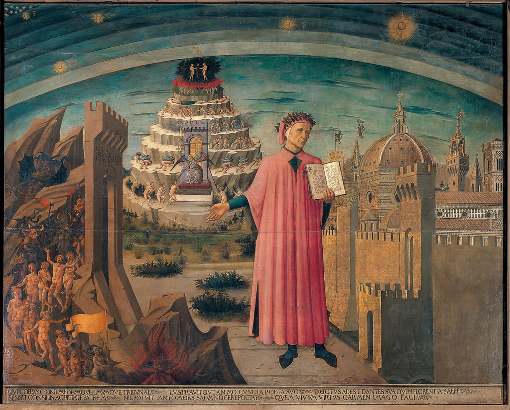 Dante and his poem the 'Divine Comedy'