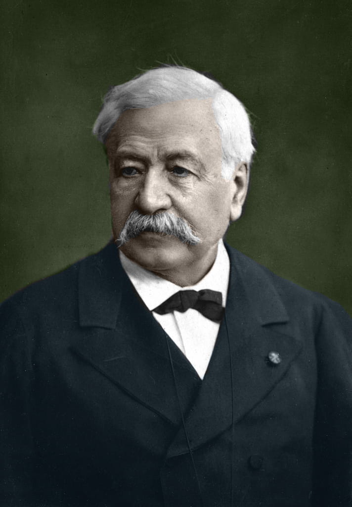 Portrait of Ferdinand de Lesseps (1805 - 1894). Photography of Dragon.