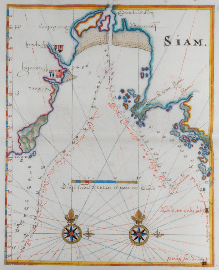 Map of the Kingdom of Siam. by Dutch School (#1352039)