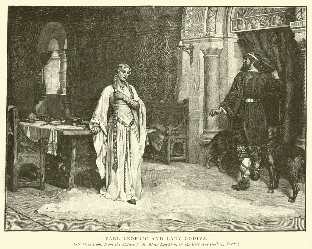 Earl Leofric and Lady Godiva by Edmund Blair Leighton