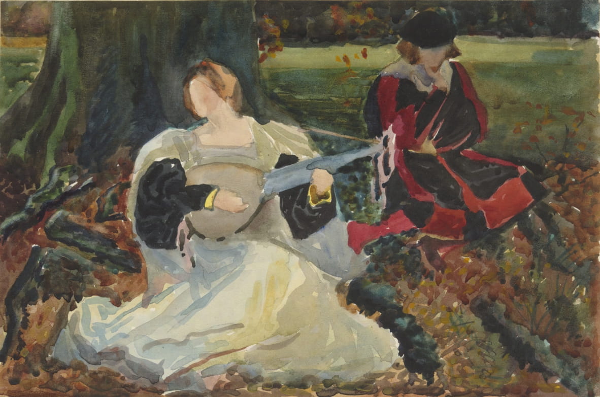 Studies for by Edwin Austin Abbey as art print (#1338402)