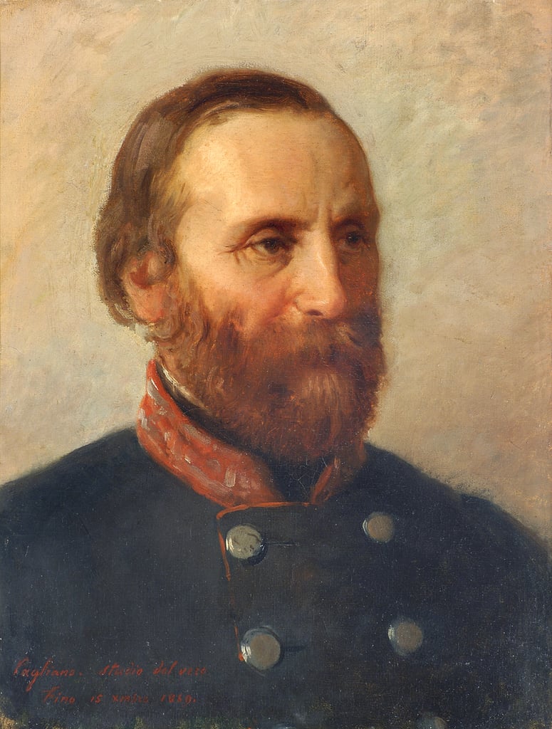Portrait of the true general Giuseppe Garibaldi