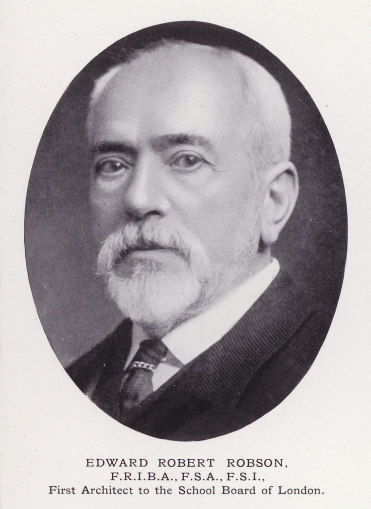 Prominent Men of London: Edward Robert Robson (b/w photo)